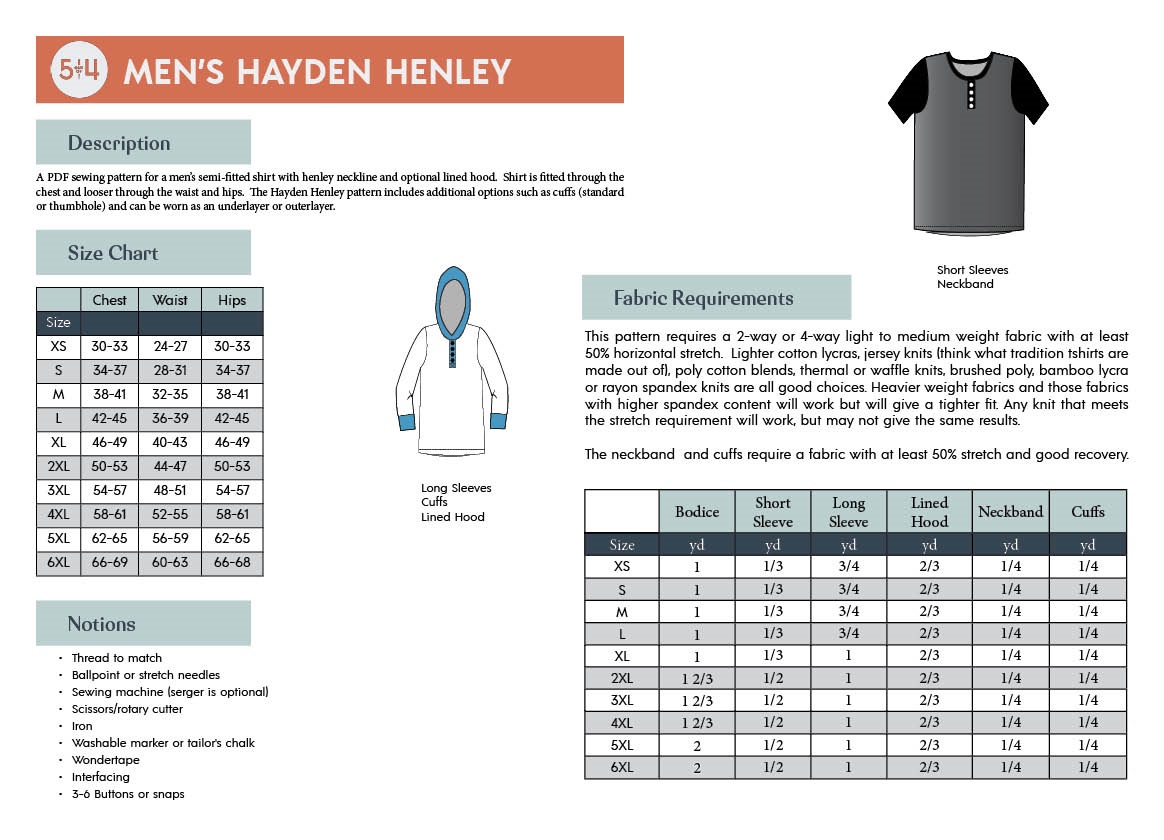 5 out of 4 Patterns Hayden Henley Downloadable Pattern