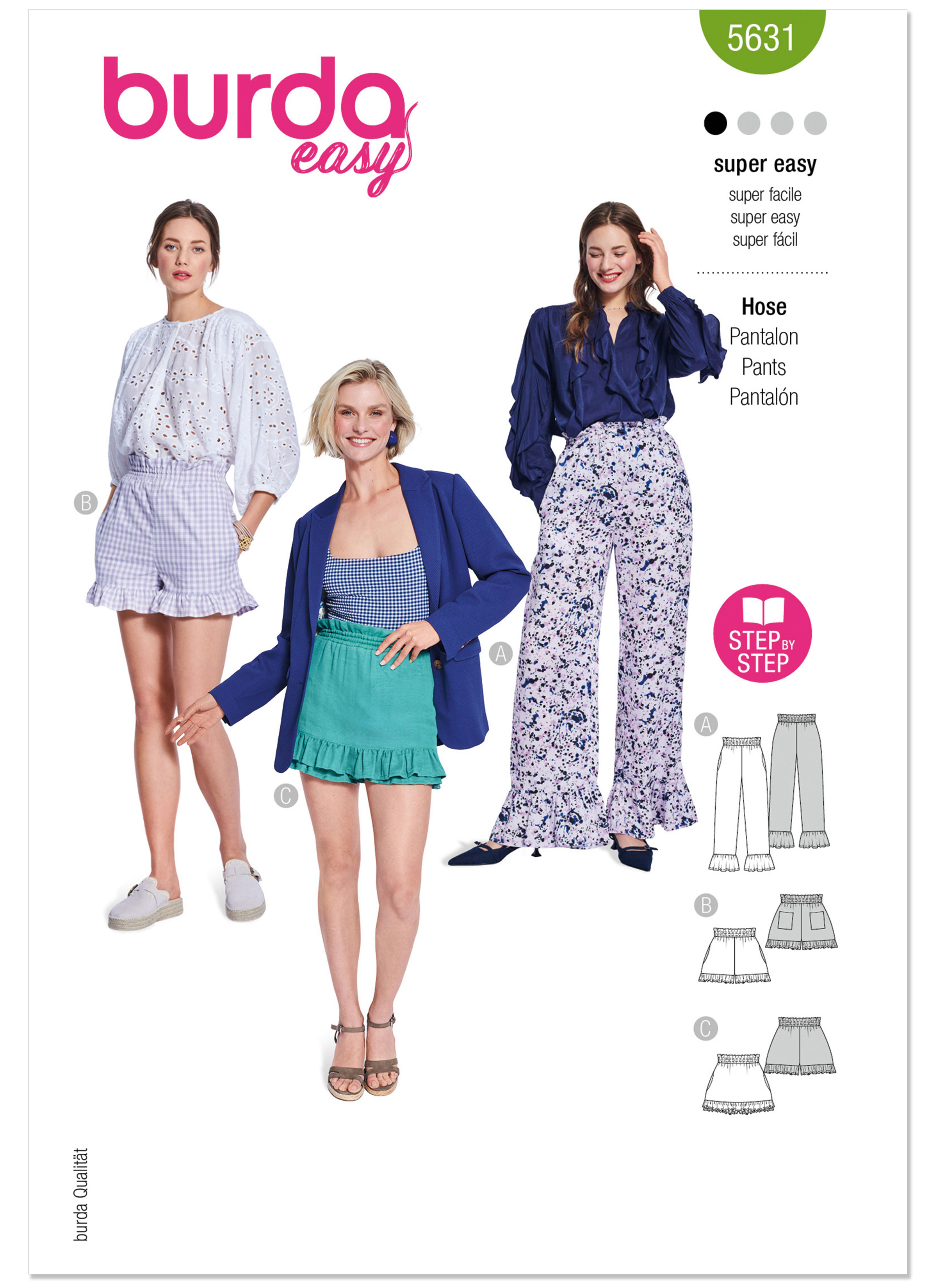 Burda 5631 Misses' Pants