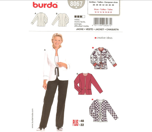 Burda 8067 Jacket