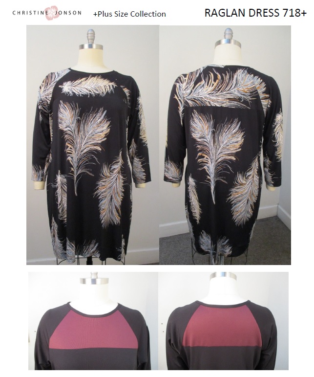 Christine Jonson 718+ Raglan Dress Downloadable Pattern