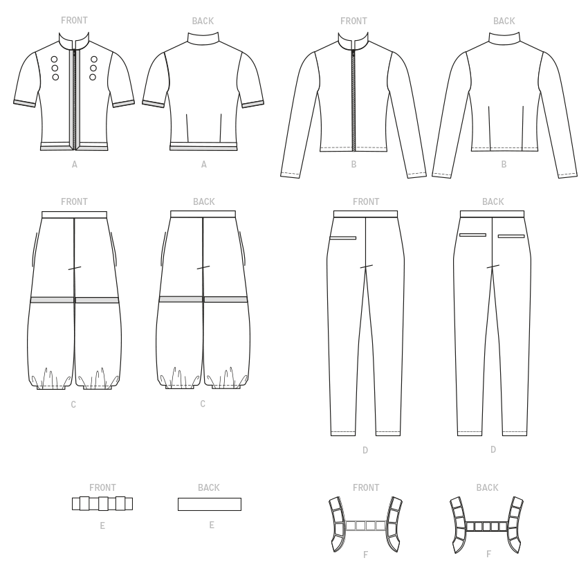 McCall's M8072 MCC UNISEX COSTUME