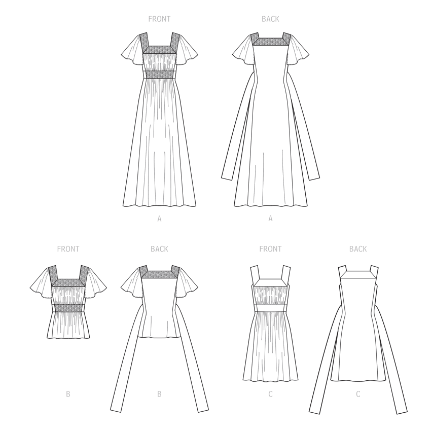 McCall's 8258 Misses' Dresses and Top