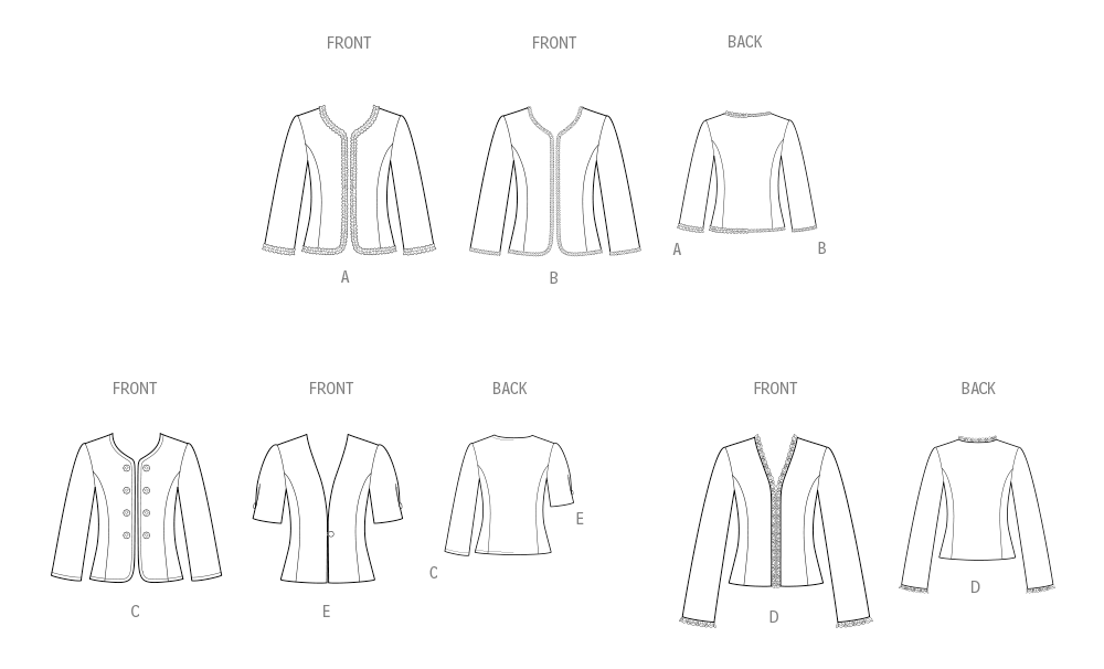 New Look 6789 Misses' Jackets