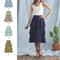 McCall's 7412 Misses' Gathered, Cold-Shoulder Tops and Tunic