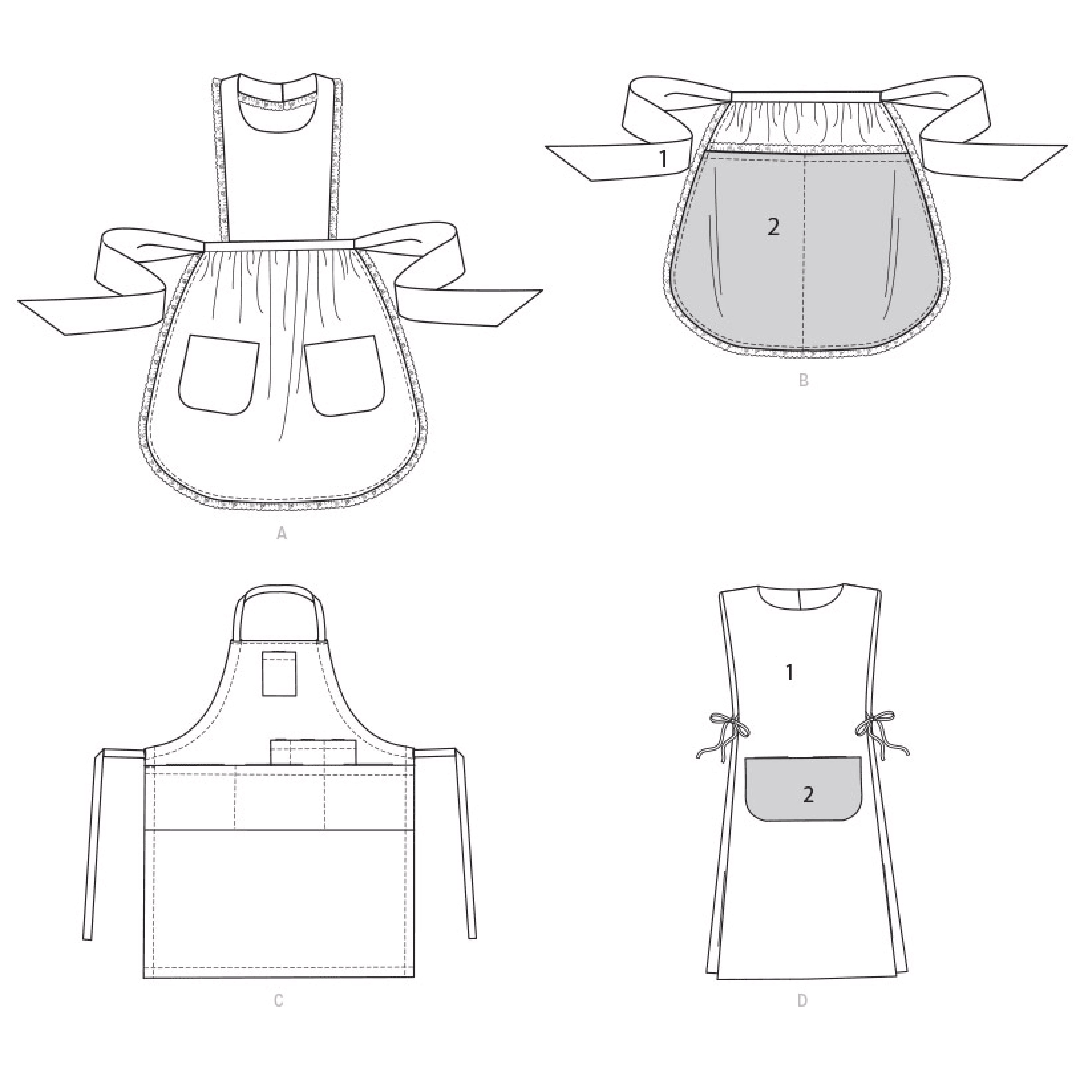 Simplicity 9301 Kids' & Adults' Aprons