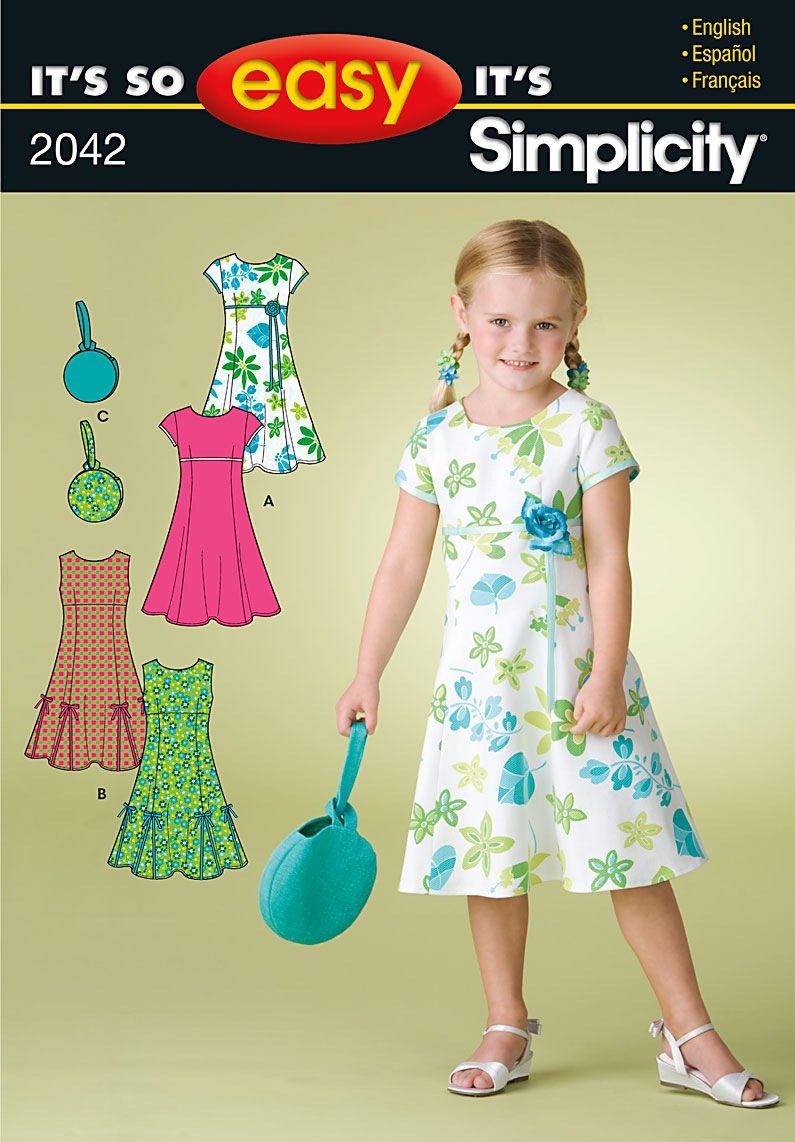 Simplicity 2042 Child's Dress and bag