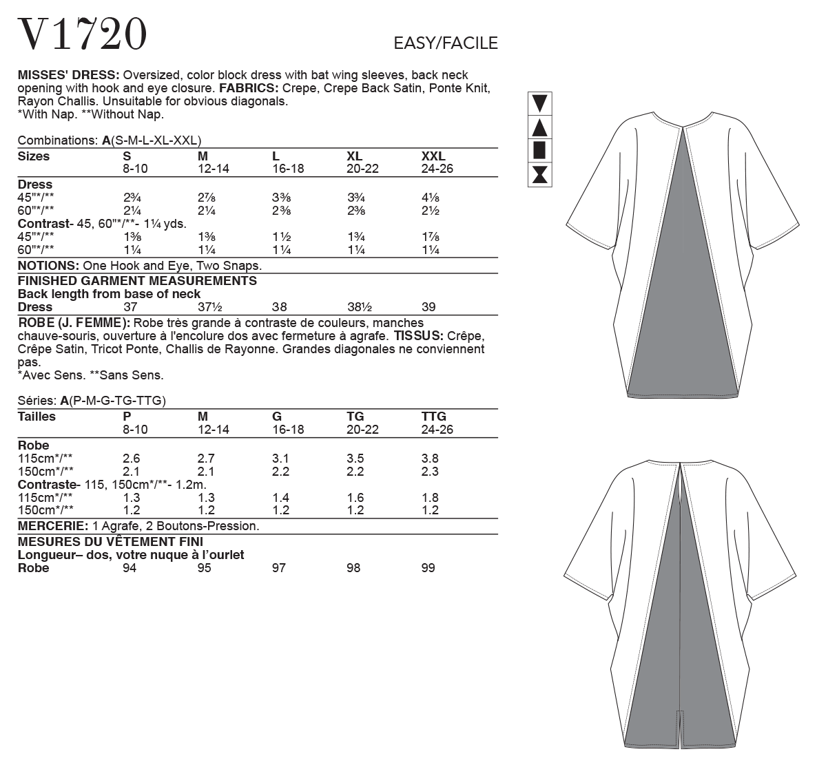 Vogue Patterns 1720 Misses' Dress