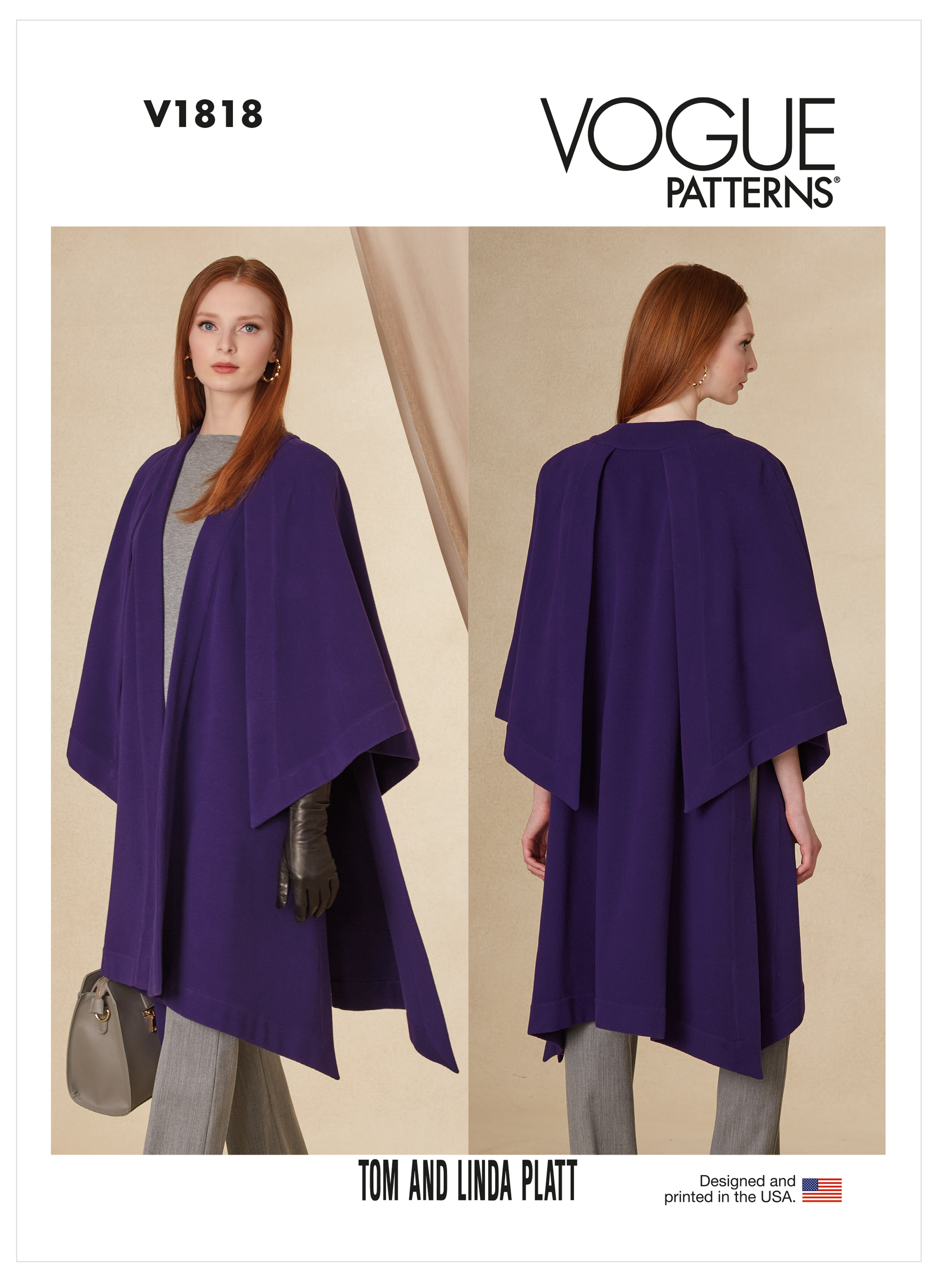 Vogue Patterns 1818 Misses' Cape