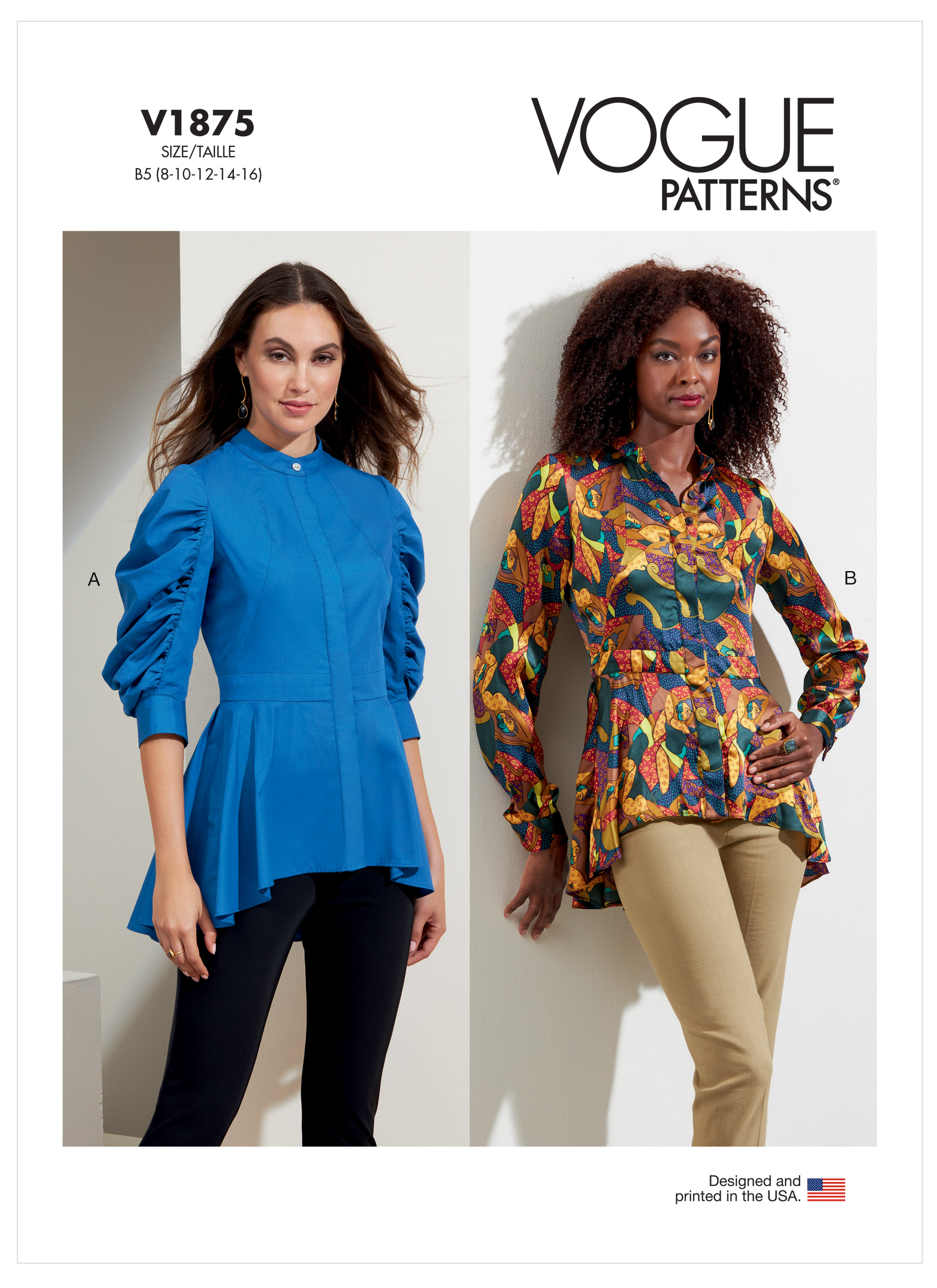 Vogue Patterns 1875 Misses' Tops
