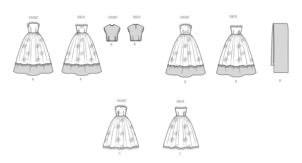 Vogue Patterns 2061 Misses' Dresses and Stole
