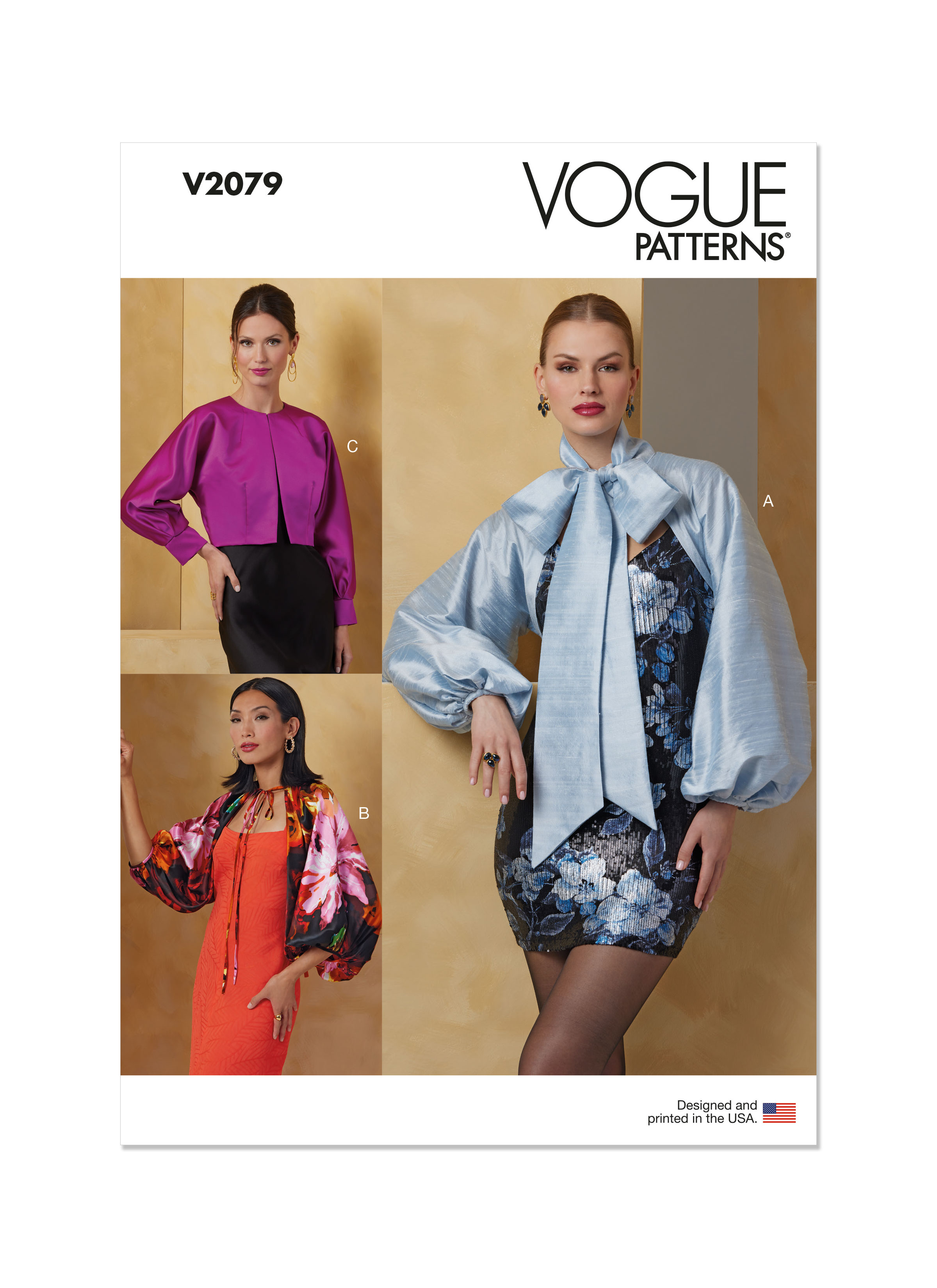 Vogue Patterns 2079 Misses' Bolero Sleeves in Three Styles