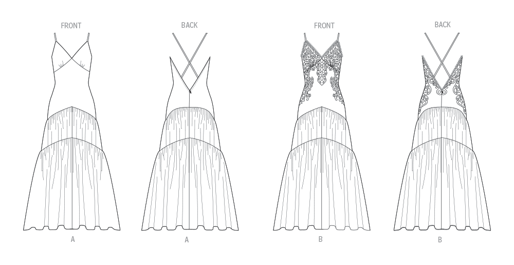 Vogue Patterns 2139 Misses' Lingerie Dress