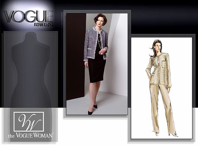 Vogue Patterns 7943 Misses' Jacket, Skirt and Pant