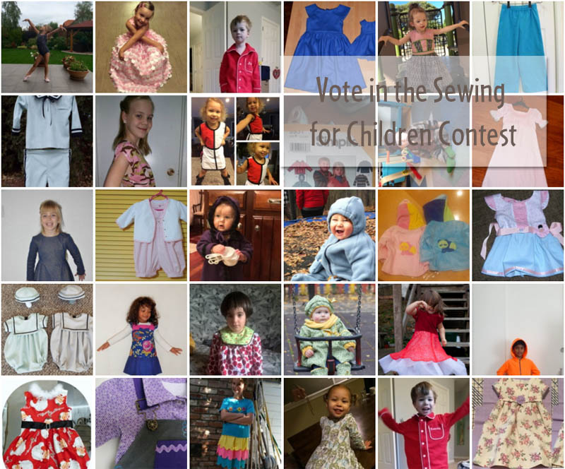 Vote Now in the Sewing for Children Contest 2015! 12/3/15 ...